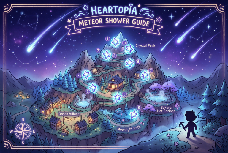 All Shard Location Heartopia Meteor Shower Event Guide (March 2026)