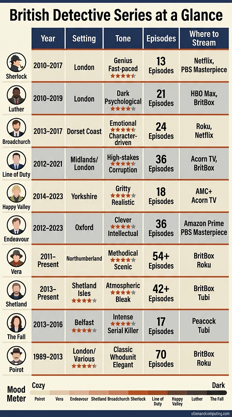 20 Best British Detective Series Like Sherlock (April 2026)