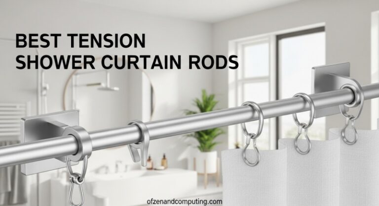 10 Best Tension Shower Curtain Rods (June 2026) No-Drill Options