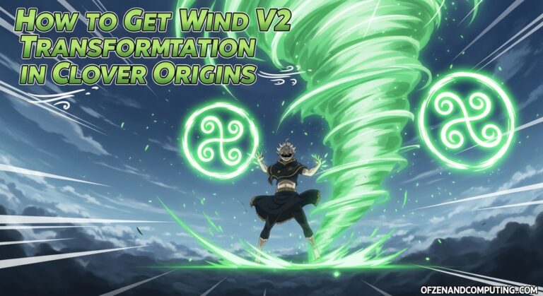 How to Get Wind V2 Transformation in Clover Origins (April 2026)