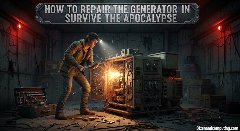 How to Repair the Generator in Survive the Apocalypse (April 2026)